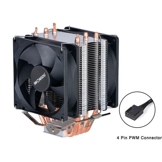X99 Processor Cooler Lga 2011 V3 4pin Rgb Fan Cpu Tower Heatsink 4 ...