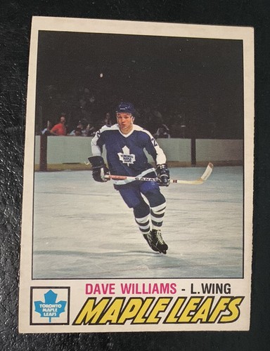 1977-78 O-Pee-Chee Dave Williams #383 Maple Leafs Vintage OPC Hockey ...