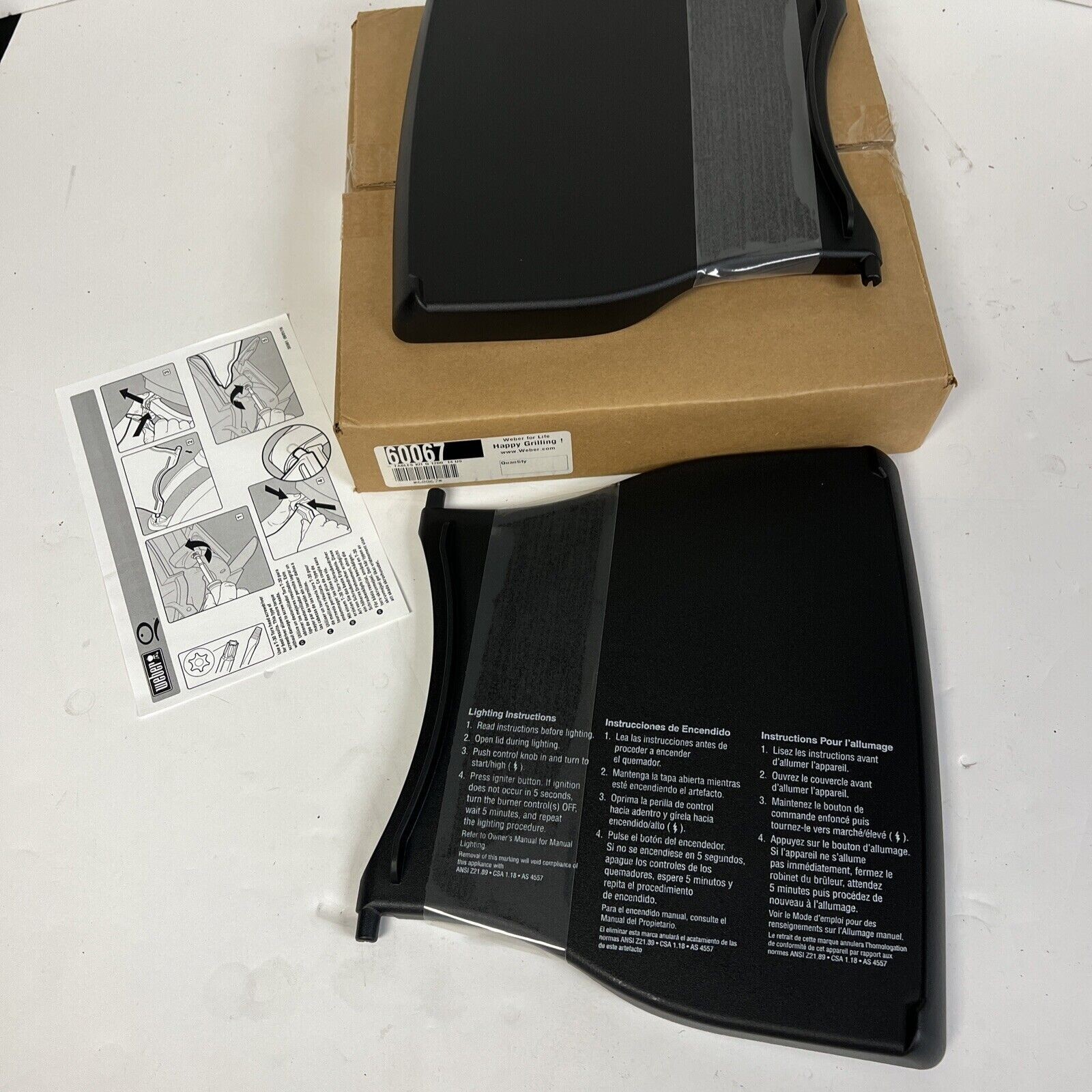 Weber Q1000 Q1200 Side Table Kit 60067 for sale online | eBay