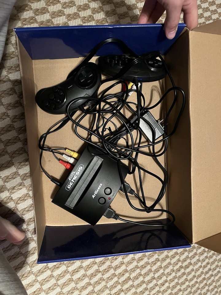 AtGames Sega Genesis Classic Mini Game Console w/ 80 Built-In Games ...