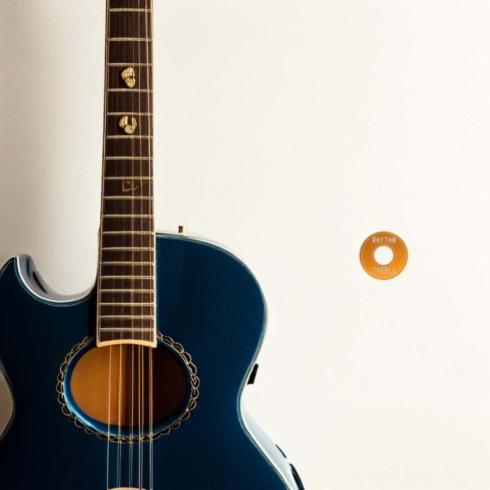 2 Pcs Electric Guitar Control Panel Rhythm Treble Ring Accesories ...