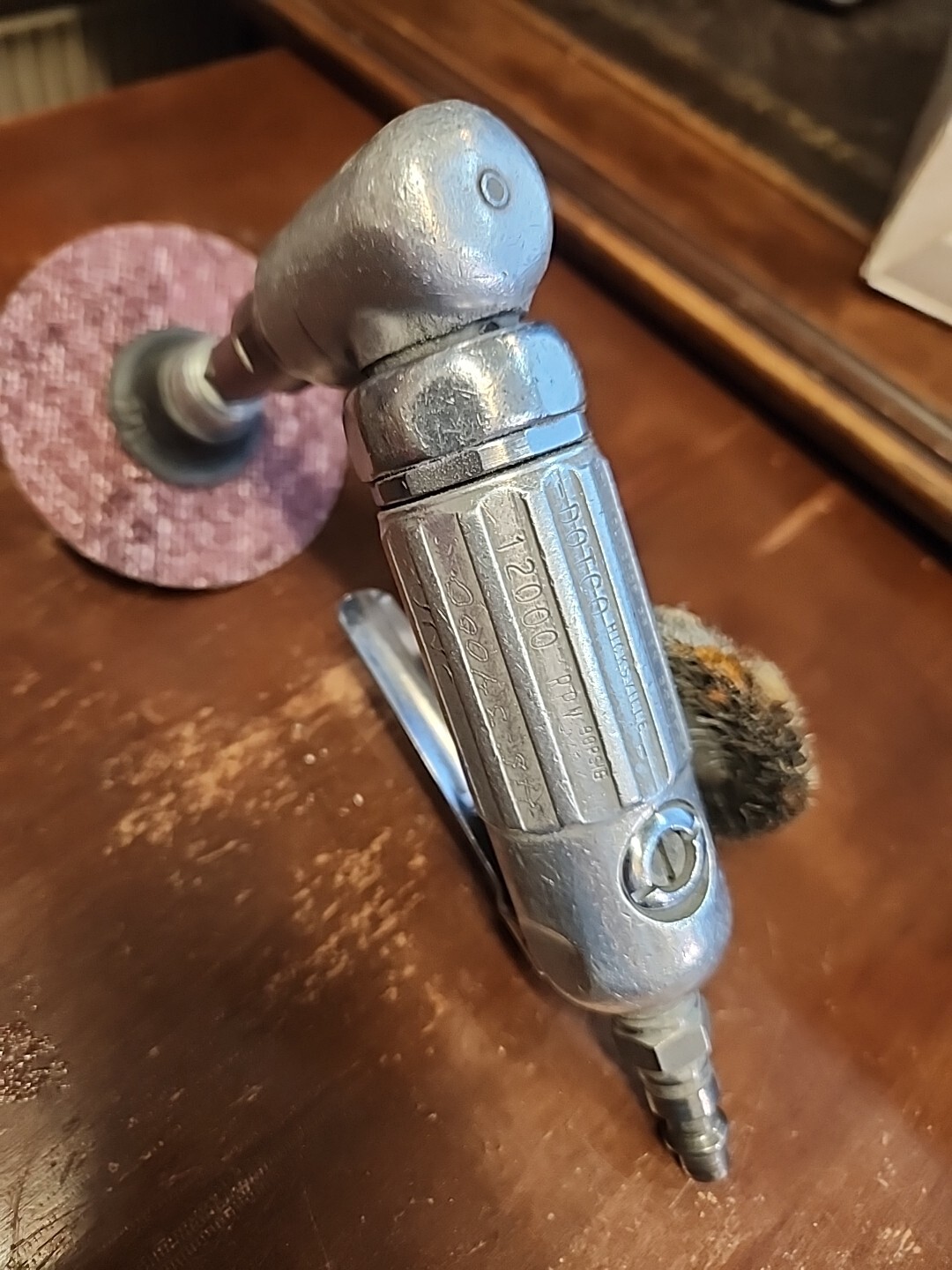 🔥Dotco USA 10L1200B 1/4" Collet Die Grinder Right Angle 12,000 RPM 90 ...