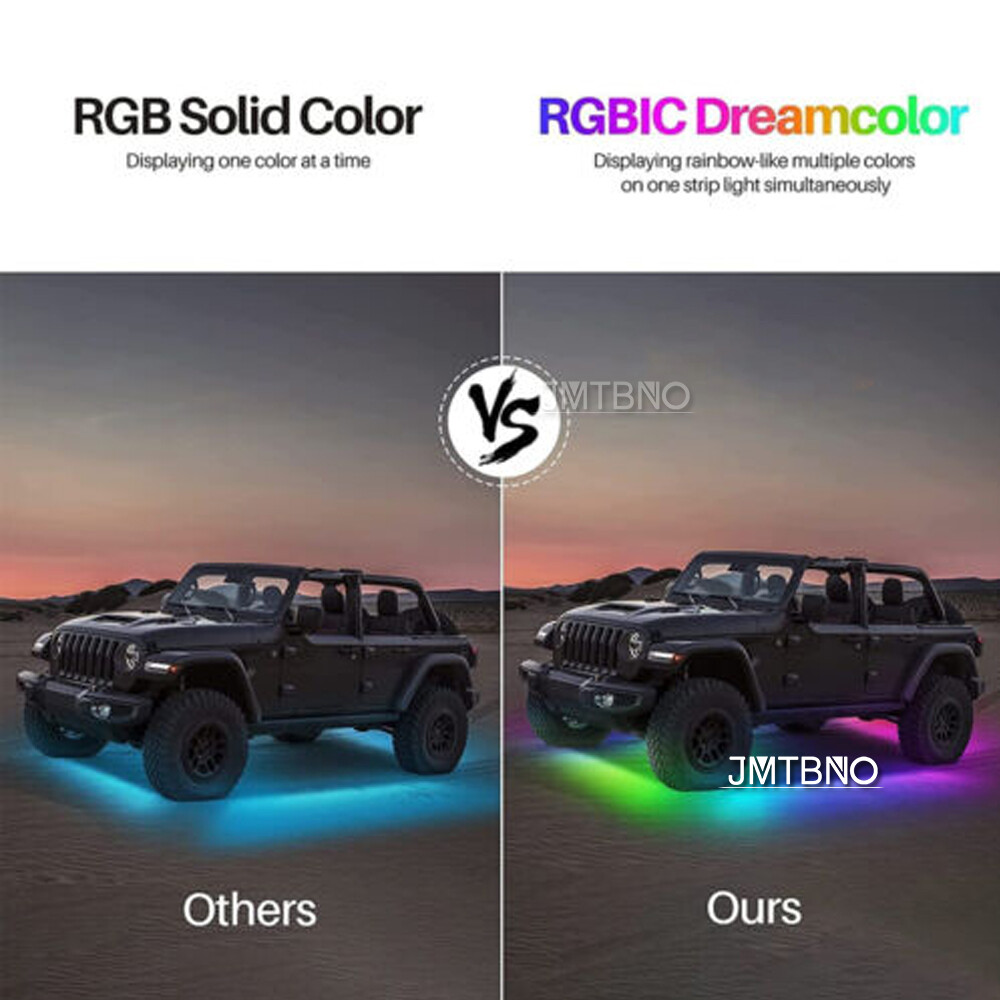 For Dodge charger Challenger 6PC RGB Dreamcolor LED Underglow Lights ...