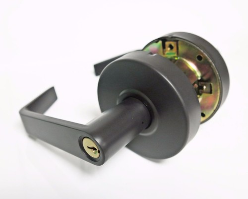 USCAN Grade 2 Cylindrical Entrance Lockset Lever Keyed 613 Oil Rubbed ...