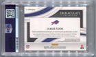 2022 Immaculate James Cook Rookie Autograph Premium 2 Color Patch Auto ...