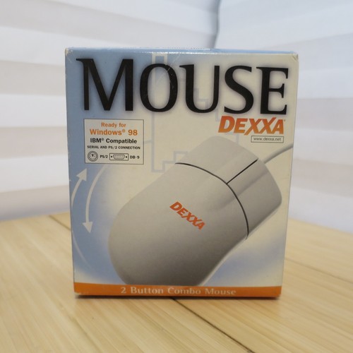 Dexxa Standard Wheel Scroll 2 Button PS2 DB-9 Mouse IBM Compatible ...
