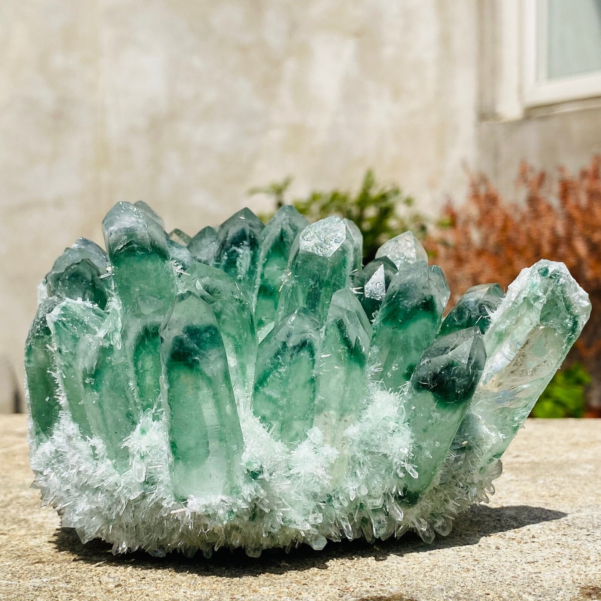 Rough Green Quartz Aventurine Green Unprocessed, Natural Stones.