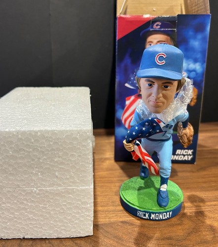 2013 MLB Los Angeles Dodgers Rick Monday Bobblehead Save Flag Cubs ...