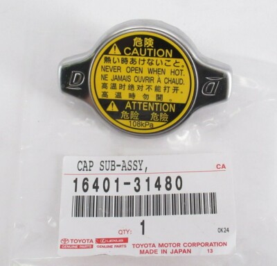 Genuine OEM Toyota Scion Lexus 16401-31480 Radiator Cap | eBay