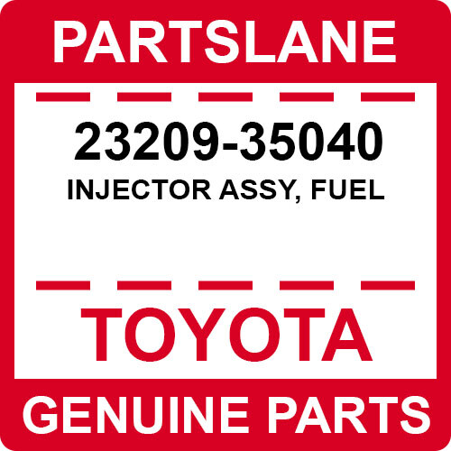 23209-35040 Toyota OEM Genuine INJECTOR ASSY, FUEL | eBay