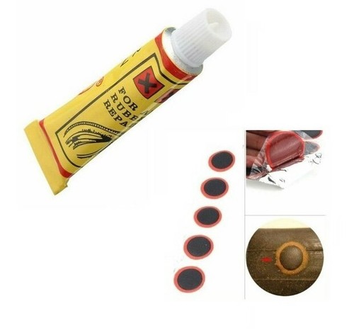 5 RUSTINES rondes et/ou COLLE chambre air pneu crevaison roue | eBay