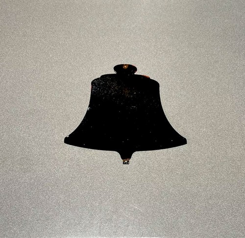 VINTAGE 12” BELL GASOLINE PORCELAIN SIGN CAR GAS OIL TRUCK MOTORCYCLE ...