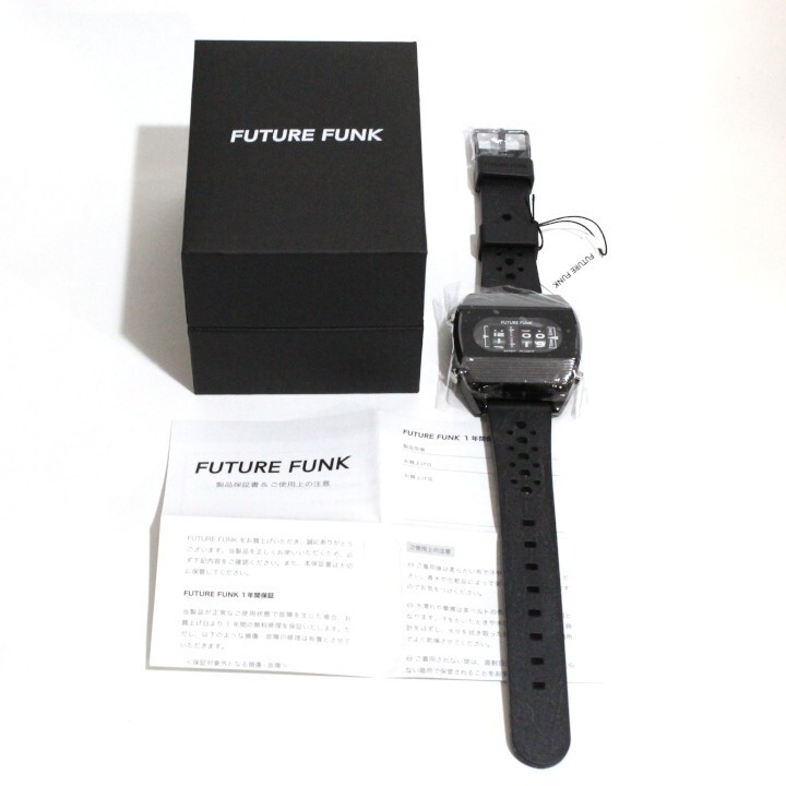 Future Funk FF104-BK-RB Wrist watches Rotating Drum System Retro Quartz ...