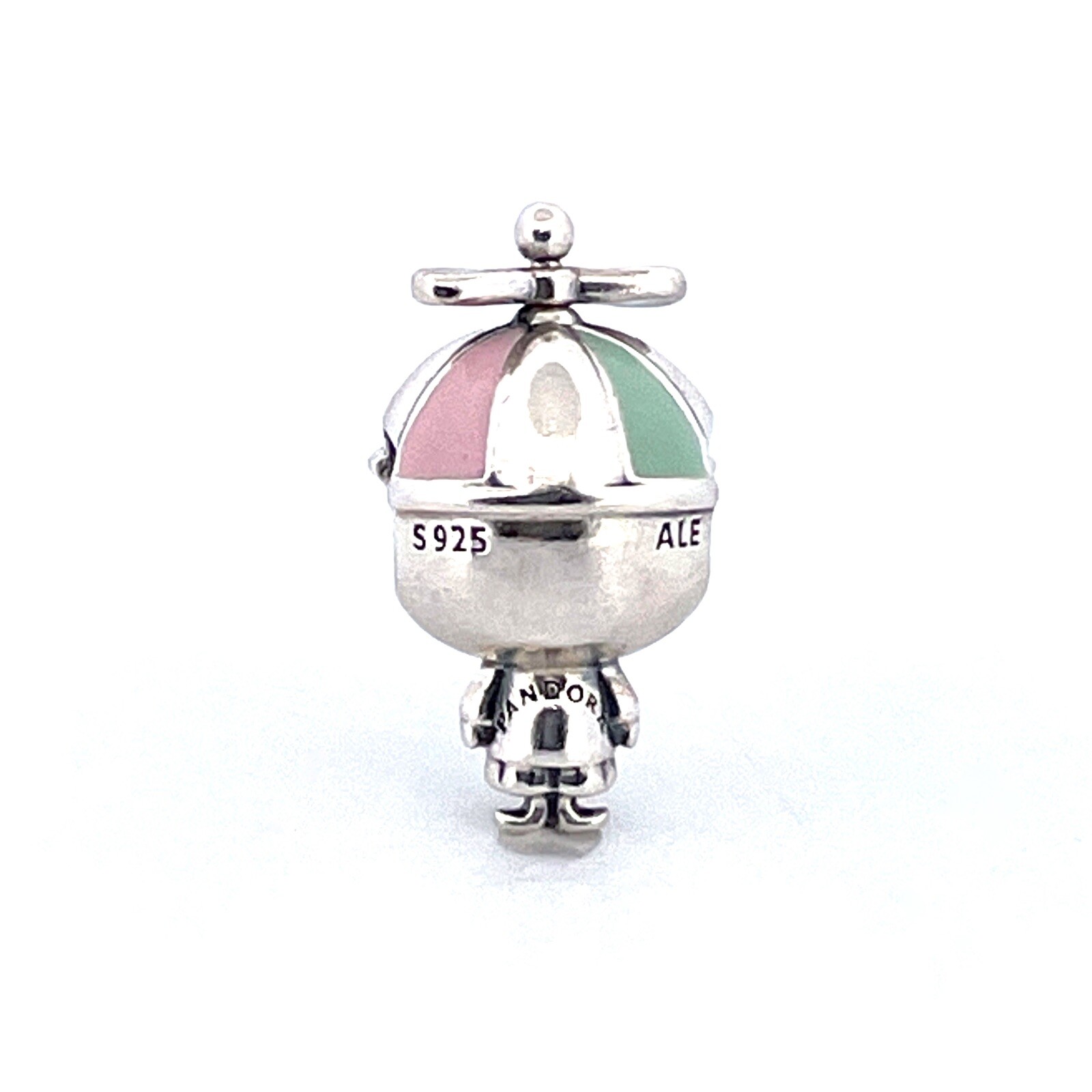 Authentic PANDORA 925 Silver Propeller Hat Boy Charm Pendant 798015ENMX ...