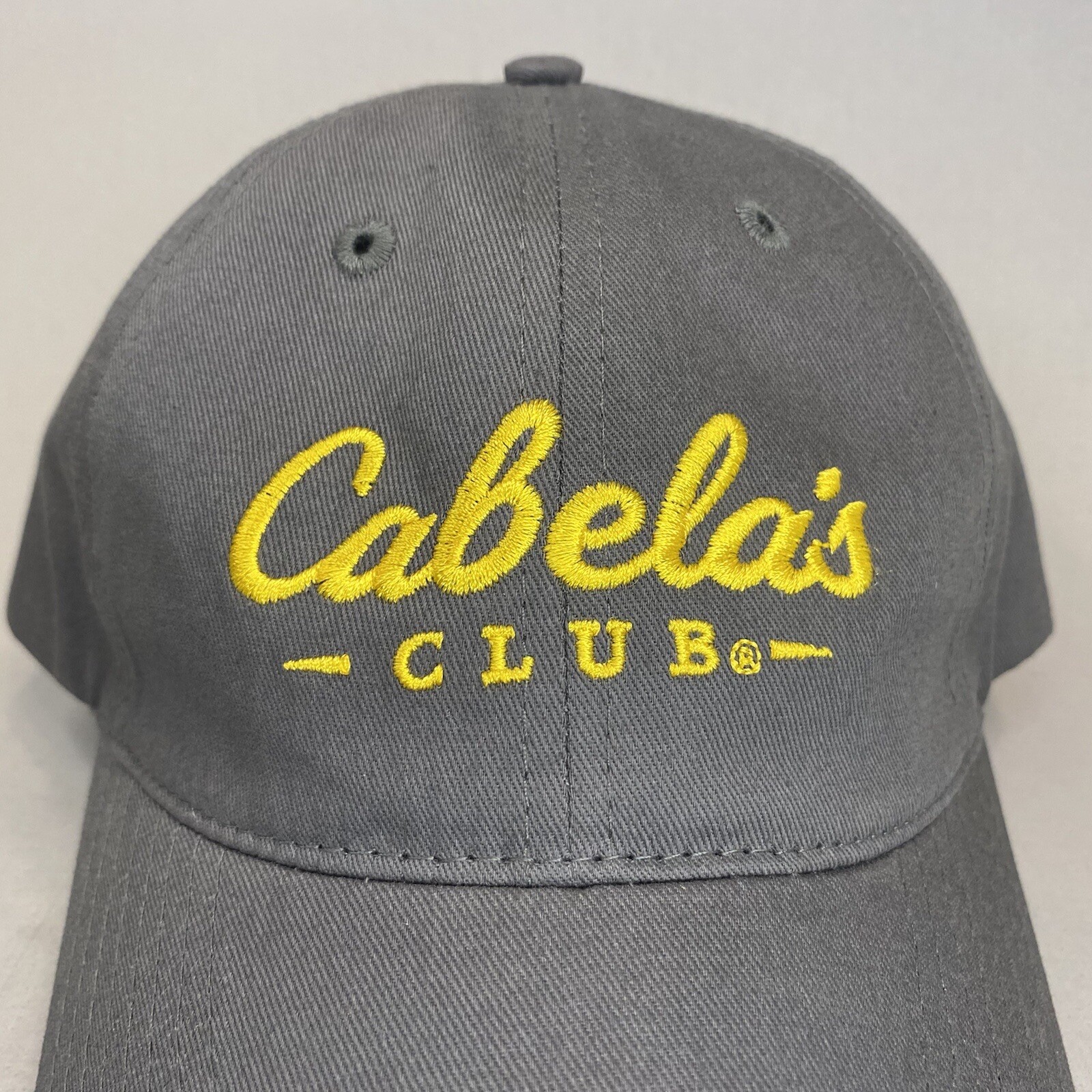 CABELAS Hat Gray Cabelas Club Cap Adjustable Strap Hu… - Gem