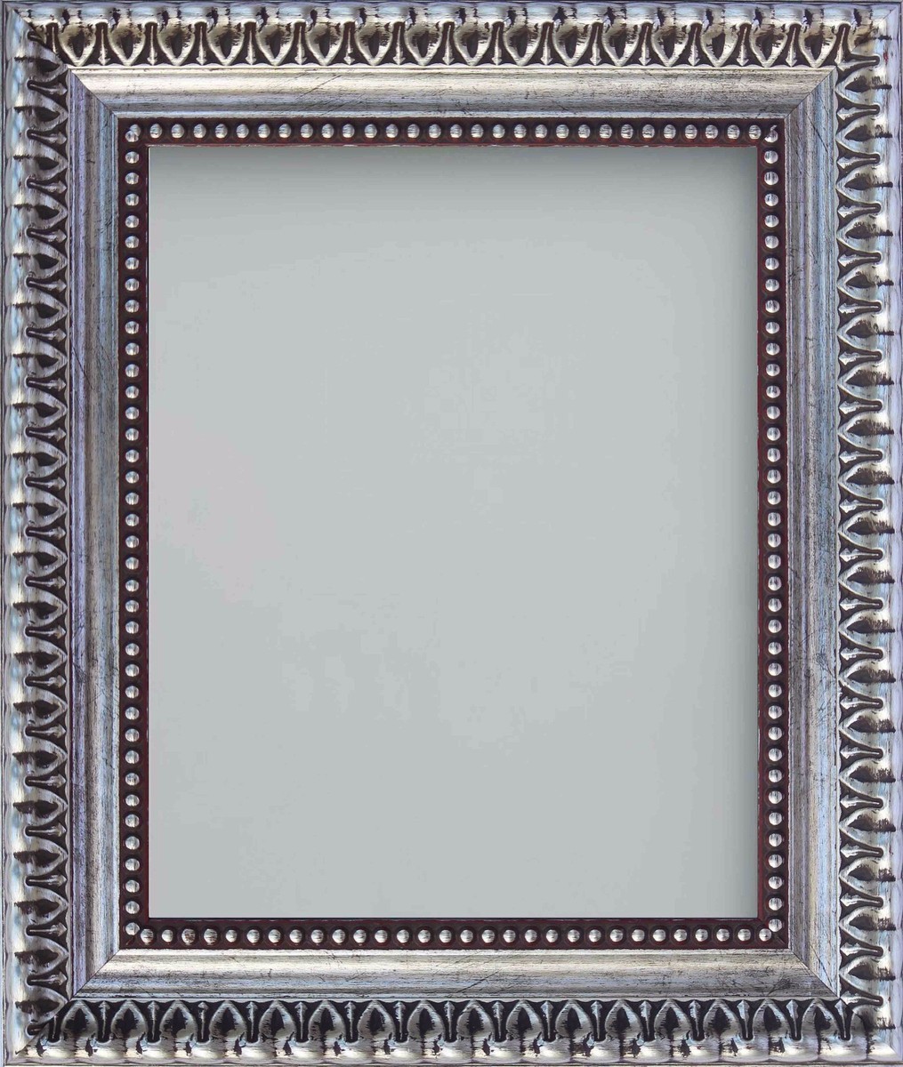 Ornate Silver Picture Frame 48mm 'Studio' Antique Silver Leaf Frame