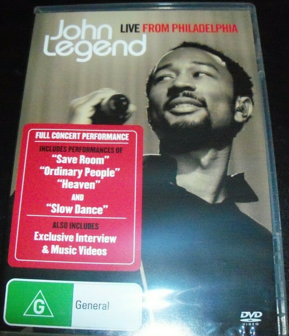 John Legend Live From Philadelphia DVD Region 4 for sale online | eBay