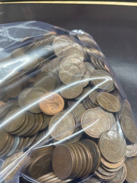 500 assorted wheat pennies for sale. Years between 1909-1958, multiple ...
