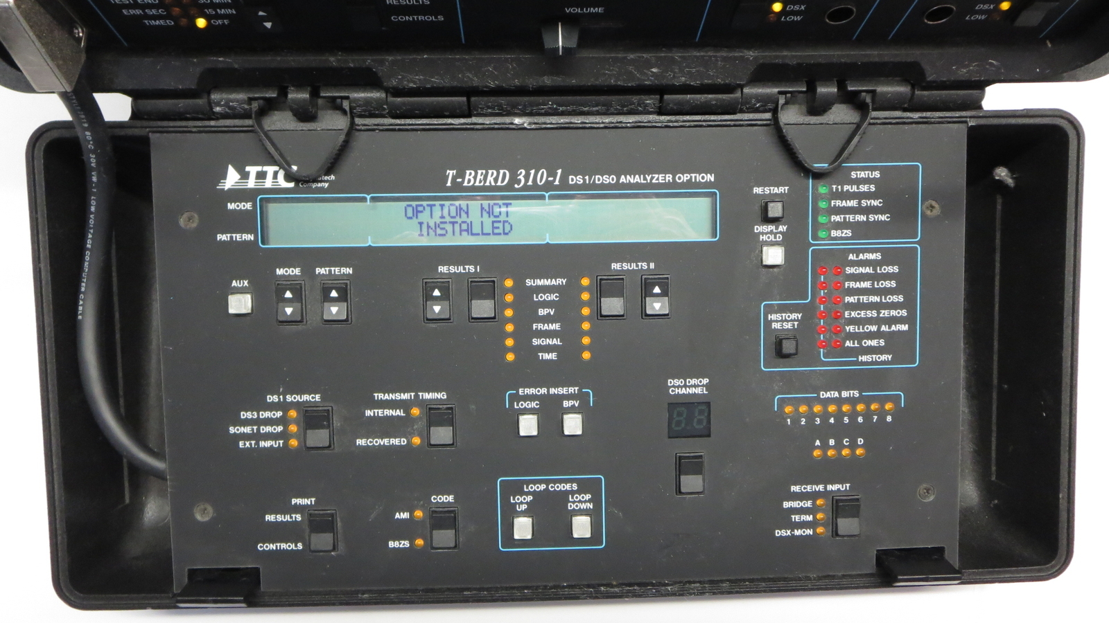 TCC T-BERD310 COMMUNICATION ANALYZER DS1-T1 TEST SET 3 SLOT EXPANSION 2 ...