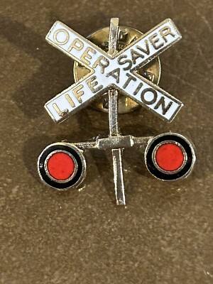 Railroad pin Crossing Safety and Operation LifeSaver Lapel Pin | eBay