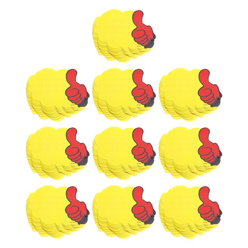 Star Burst Thumb Signs Price Tags Yellow Red 200 Pcs 640283038637 | eBay