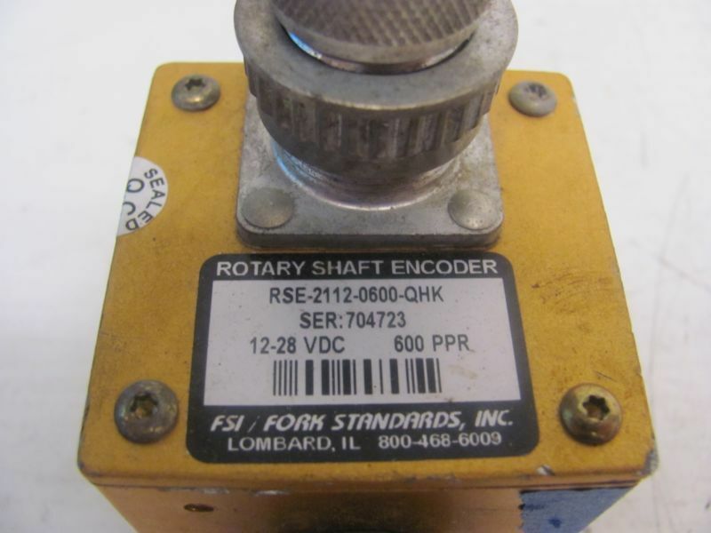FSI ROTARY SHAFT ENCODER ENCODER RSE-2112-0600-QHK 24 VDC 600 PPR for ...