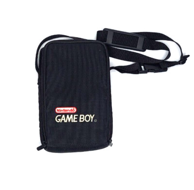 Nintendo Gameboy Carrying Travel Case Shoulder Bag Black Canvas with ...
