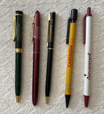 VNTG 5 Pharmaceutical Advertisement Pens for Cardizem Carafate Anzemet ...