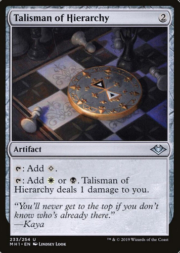 Talisman of Hierarchy / de hiérarchie ENGLISH NM Modern Horizons magic ...