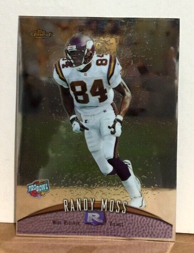 Randy Moss 1998 Topps Finest Rookie XL Hawaii Pro Bowl White Border ...