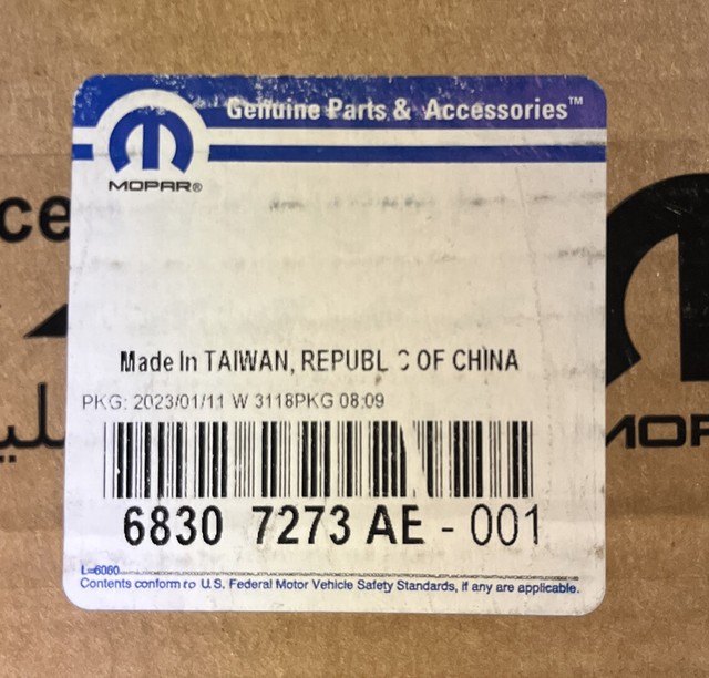 Fog Light-VIN: G Mopar 68307273AE for sale online | eBay