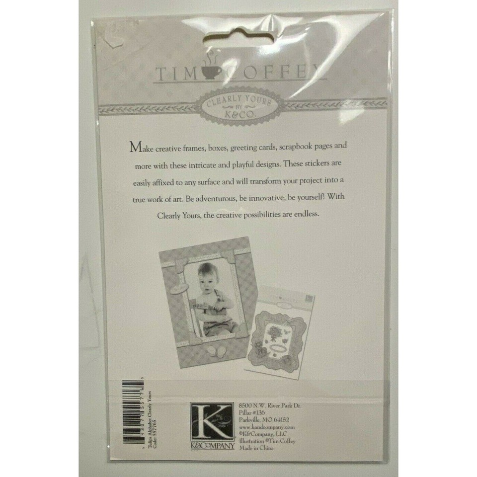 Tim Coffey Red Pink Alphabet by K & Company ** Clearly Yours #557765 | eBay