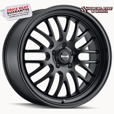 RIDLER 607 MATTE BLACK - 18X9.5 - 5X127 Bolt Pattern, 6 Offset (1 Wheel ...