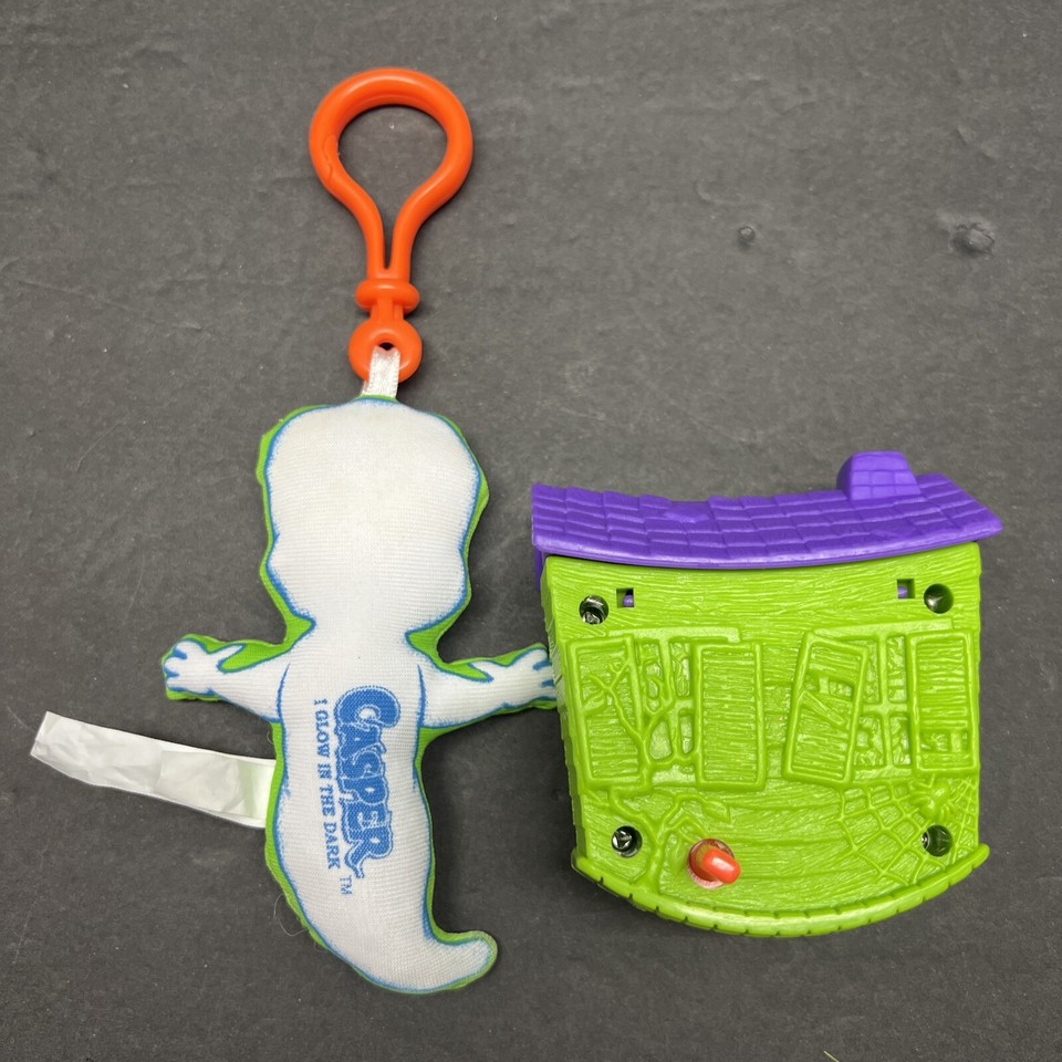 Wendy's 2001 Casper Plush Glows In Dark 7 3/4"/Spin House Ghost Pops ...