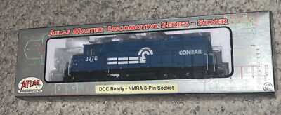 Atlas HO #10 000 338 GP40-2 Phase 1 Master Locomotive Series Silver ...