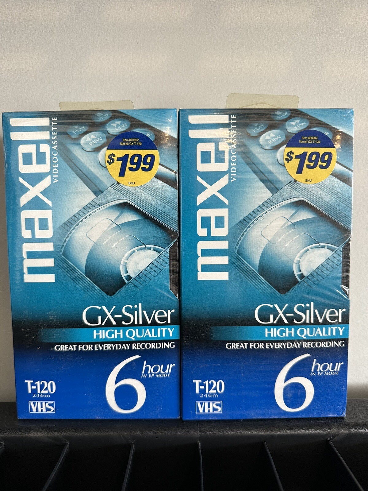 2 SEALED Maxell VHS T-120 6 Hour Standard Grade VCR Blank Video ...
