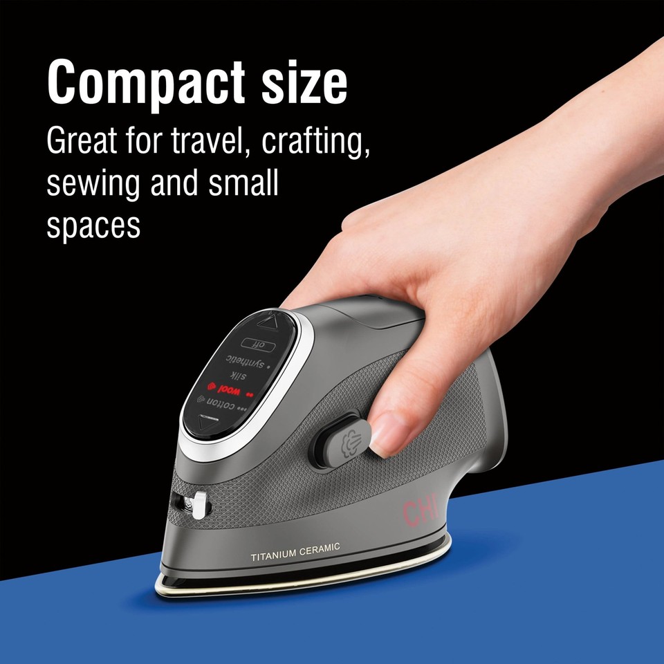 Mini Clothing Iron Steam Iron Clothes W/ Titanium-Infused Ceramic ...