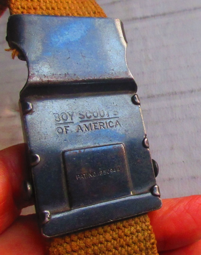 PRE-WW2 BOY SCOUT COMPASS GAME INTACT & BOY SCOUT WEB BELT W/STEEL ...