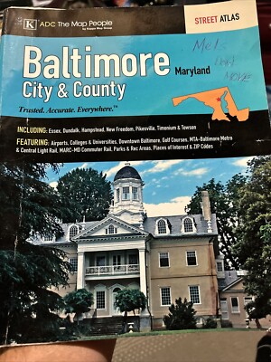 Baltimore City & County, Maryland - Street Atlas by Kappa ADC | eBay