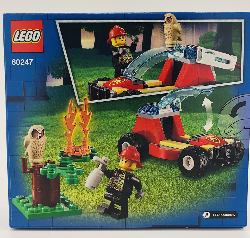 LEGO City Forest Fire 60247 Firefighter Toy 84 Pieces Brand New Sealed ...