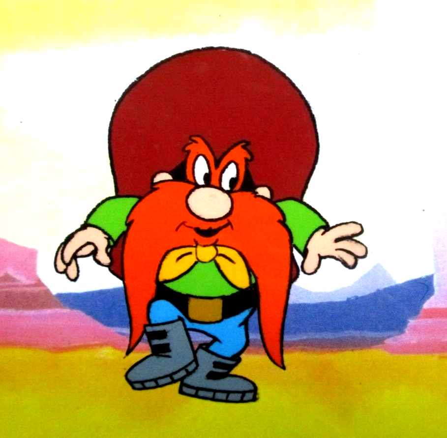 1980's YOSEMITE SAM Warner Brothers ORIGINAL PRODUCTION CEL + DRAWING ...