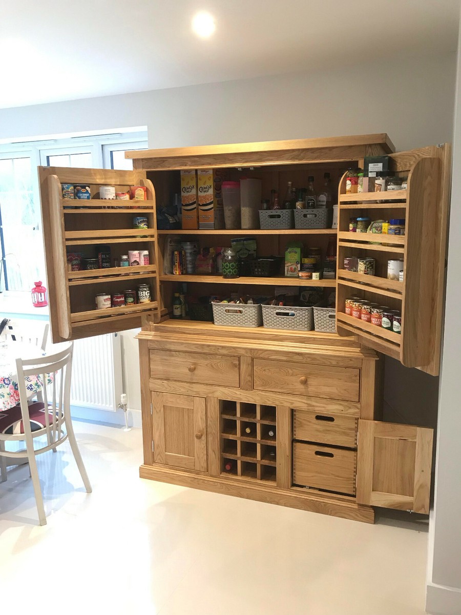 Solid Wood Free Standing Pantry FREESTANDING HANDMADE SOLID PINE