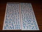 Miss Elizabeth stickers-Blue alphabet. | eBay