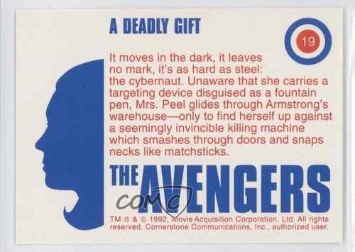 1992 Cornerstone The Avengers In Color Series 1 A Deadly Gift #19 2e7 | eBay