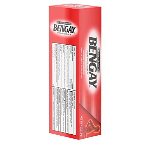 Bengay Ultra Strength Pain Relief Cream 4 Ounce Non Greasy Topical ...