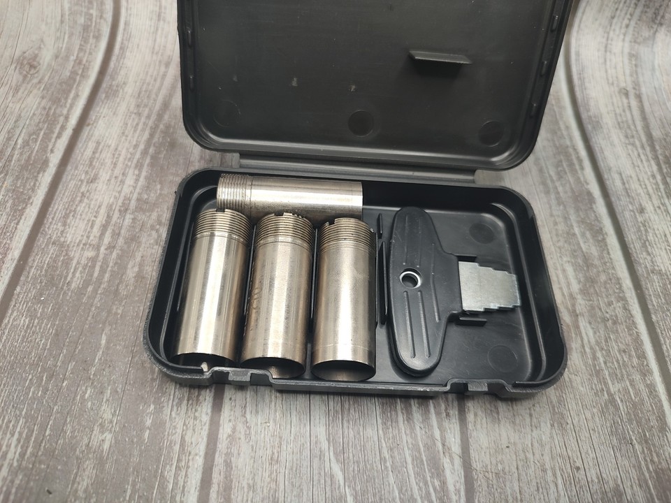 Benelli Beretta Mobil Choke Tube Set of 4 w/ Case 12 Gauge F M IC & SKT ...