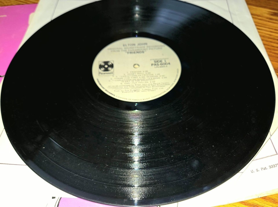 Elton John Friends Soundtrack 1971 Paramount Vinyl LP Stereophonic PAS ...