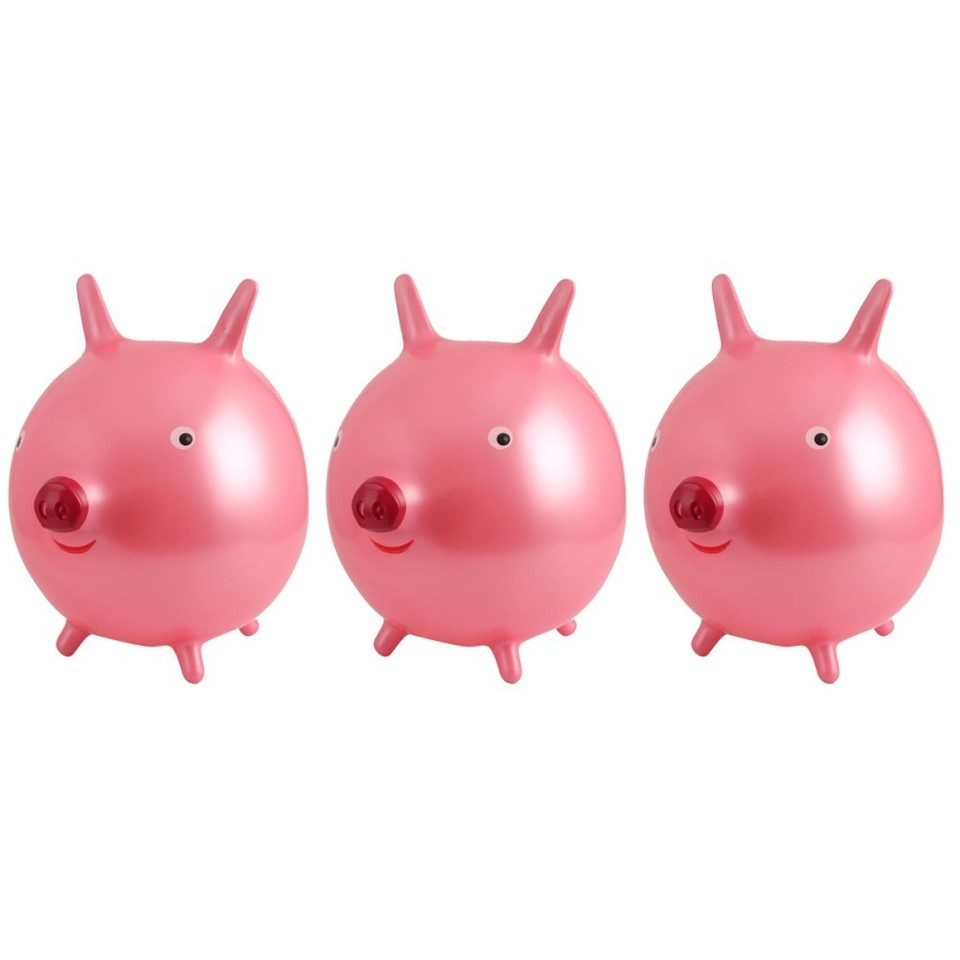 3 Pack Inflatable Toy Big Bouncy Balls for Kids Cartoon Bouncing | eBay UK
