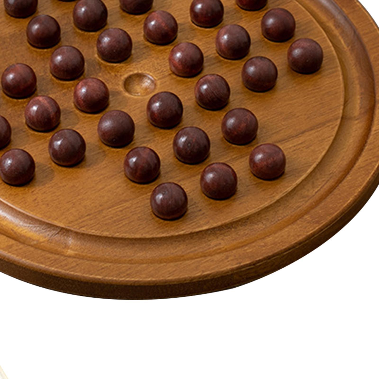 Indian Classic Solitaire Board Game Round Game Board for 1 Player ...