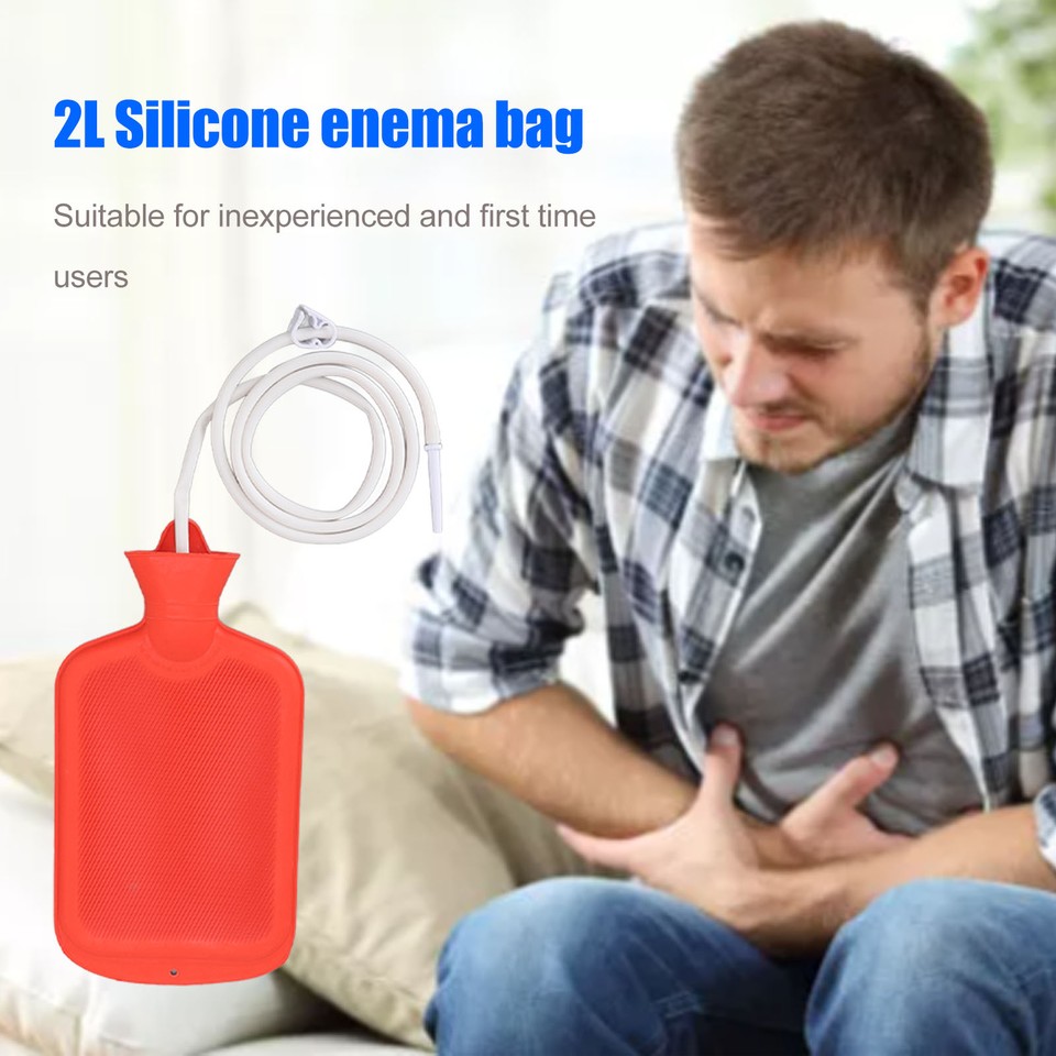 Silicone Enema Bag Kit Intestinal Enema Douche Combination Set Home ...